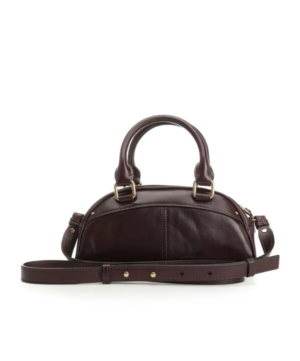 Chloé Small Bowling Bag - Bordeaux Red