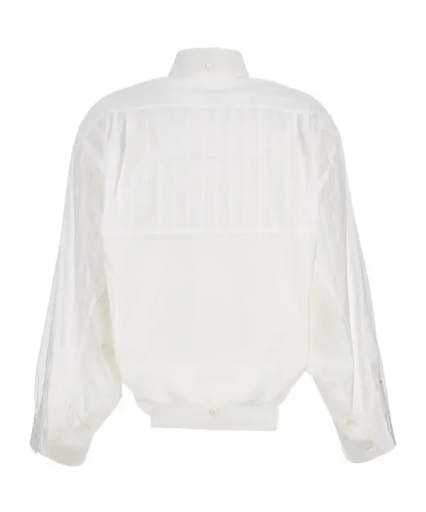 MAISON MARGIELA Mirrored Poplin Shirt - White And Beige