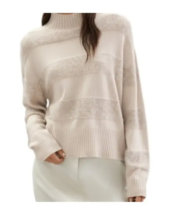 Brunello Cucinelli Striped Roll Neck Knitted Jumper - Desert Yellow
