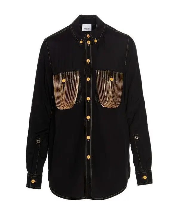 Burberry Chain Detail Shirt - Black