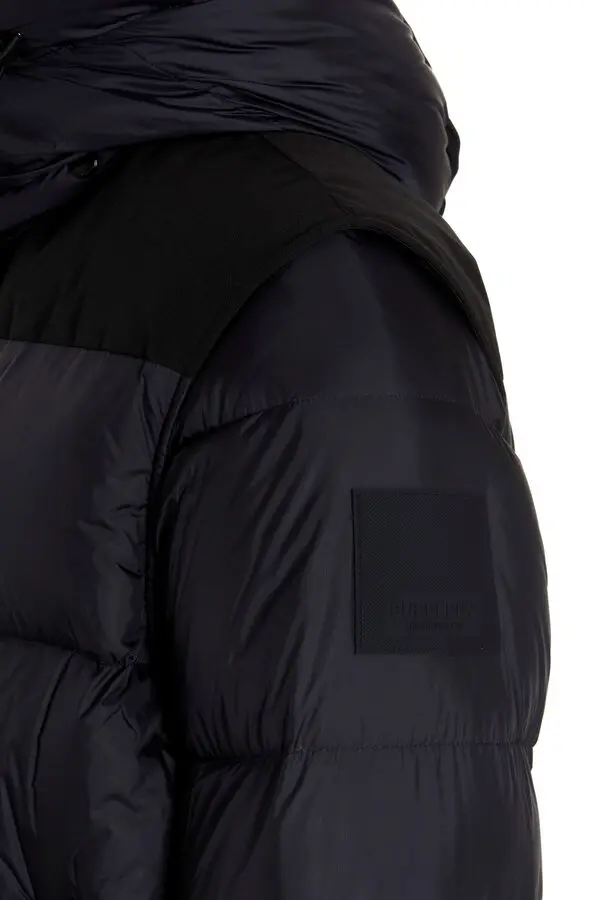 Burberry Convertible Padded Jacket - Navy Blue