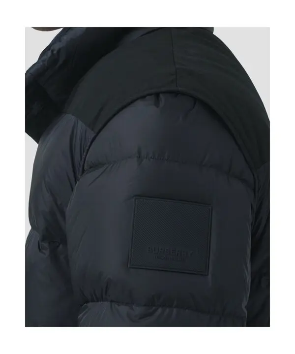 Burberry Convertible Padded Jacket - Navy Blue