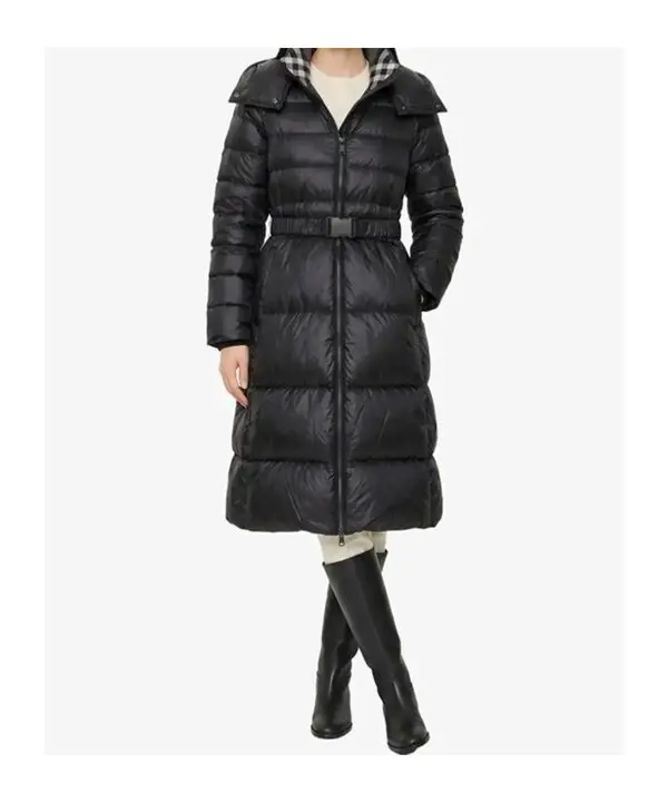 Burberry Down Puffer Coat With Detachable Hood