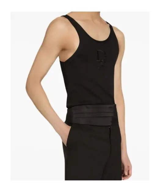 Dolce & Gabbana Dolce Gabbana Logo Embroidered Tank Top