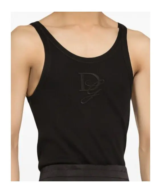 Dolce & Gabbana Dolce Gabbana Logo Embroidered Tank Top