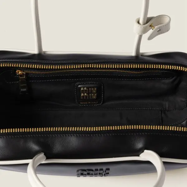 Miu Miu Beau Zipped Tote Bag - Black/white