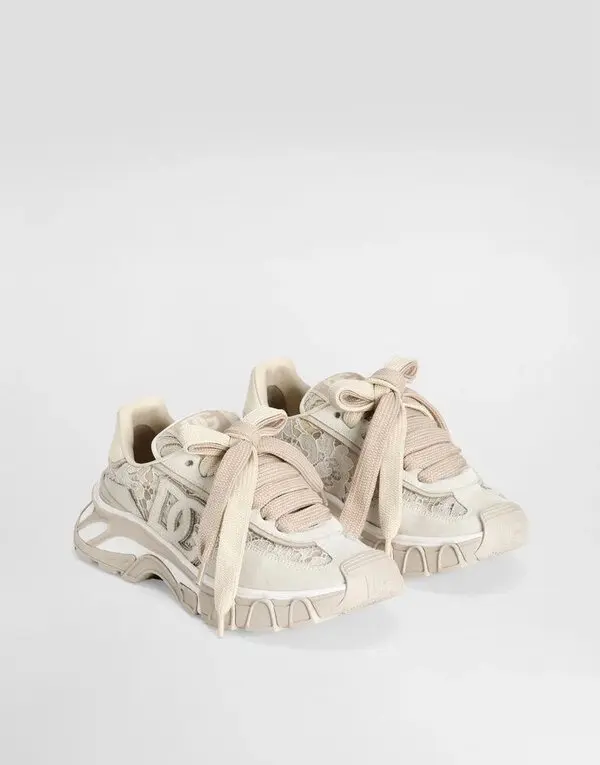 Dolce & Gabbana Dg Country Road Lace-up Sneakers - Nude