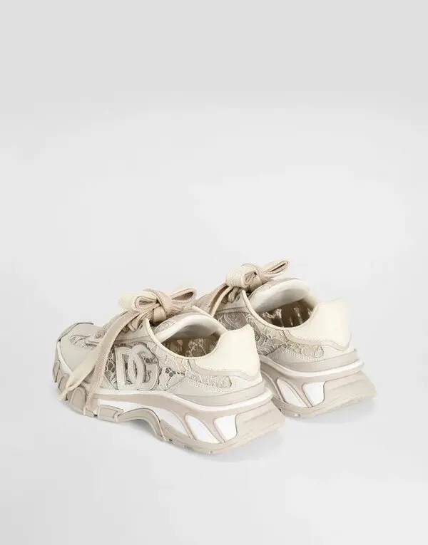Dolce & Gabbana Dg Country Road Lace-up Sneakers - Nude