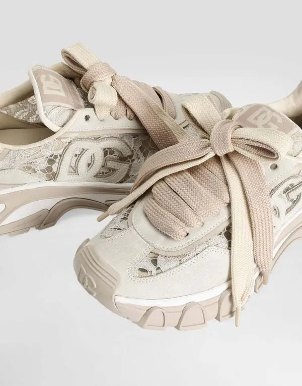 Dolce & Gabbana Dg Country Road Lace-up Sneakers - Nude