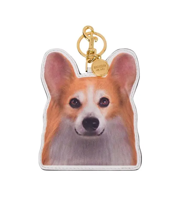 Moschino Dog-motif Keyring - Multicolor