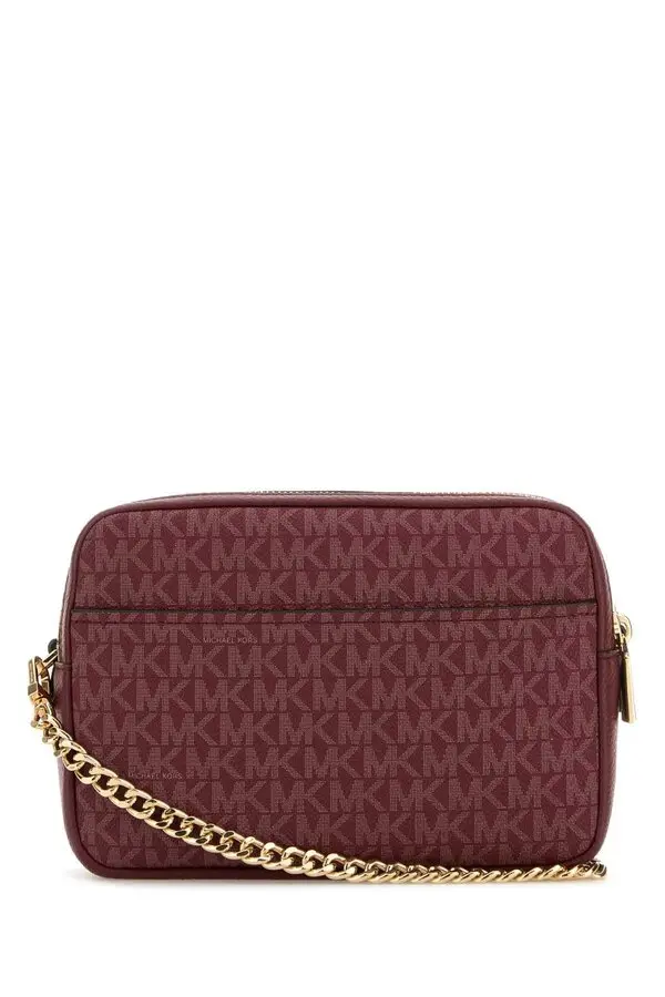 Michael Kors Bryant Medium Signature Logo Camera Crossbody Bag - Red