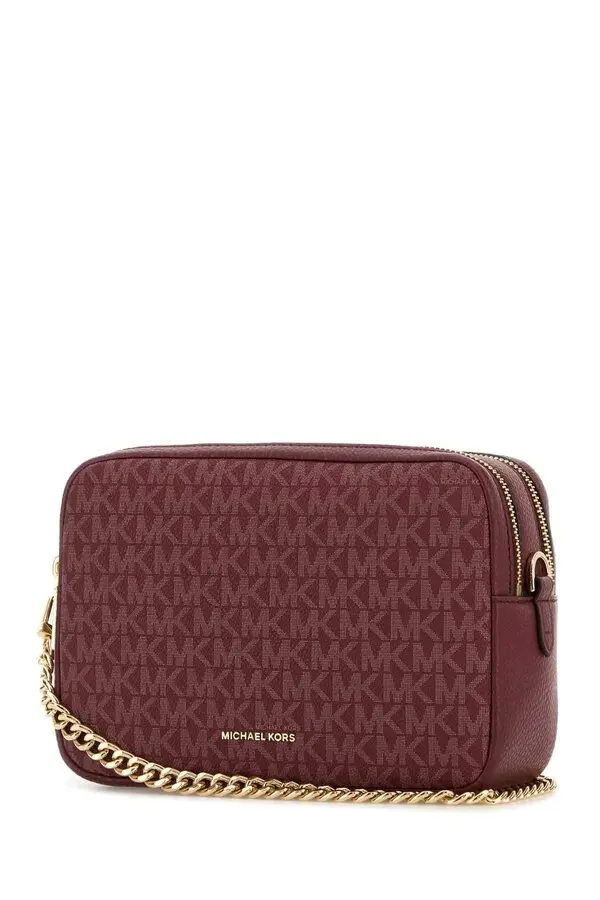Michael Kors Bryant Medium Signature Logo Camera Crossbody Bag - Red