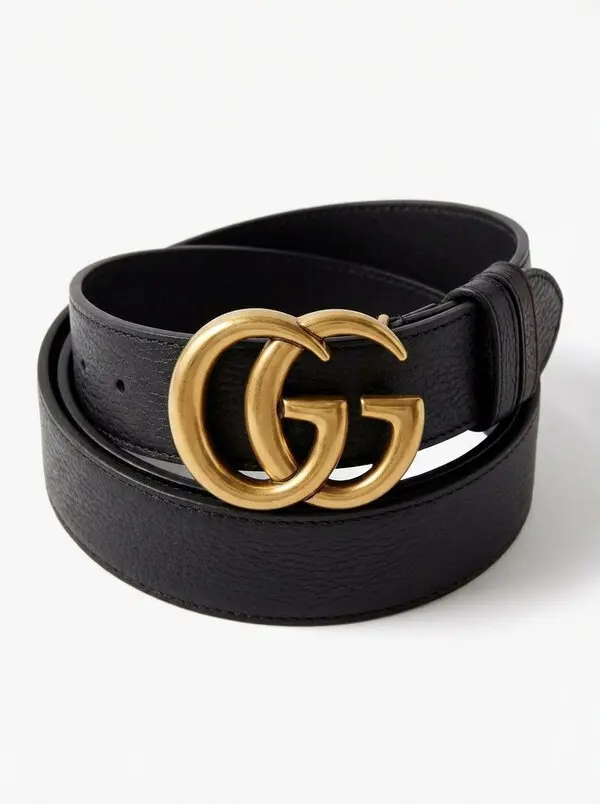 Gucci Gg Marmont Reversible Belt - Black