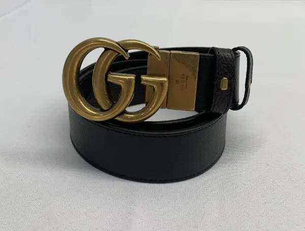 Gucci Gg Marmont Reversible Belt - Black