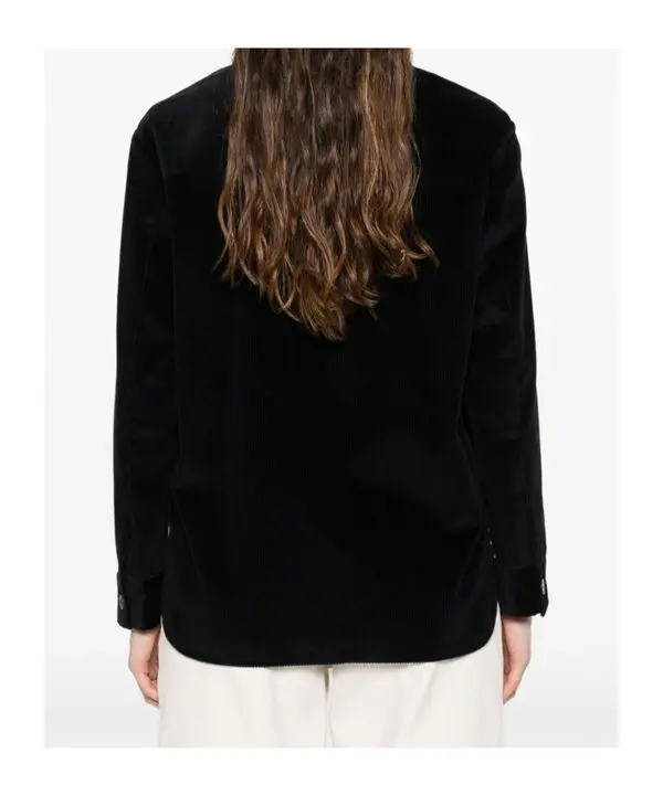 Max Mara Buttoned Corduroy Shirt - Black