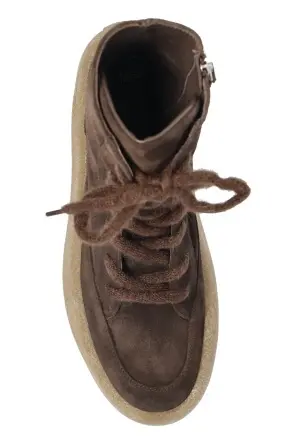 VIC MATIE Round Toe Lace-up Ankle Boots