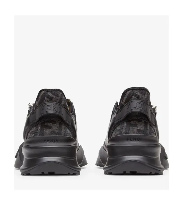 Fendi Flow Lace-up Sneakers - Black