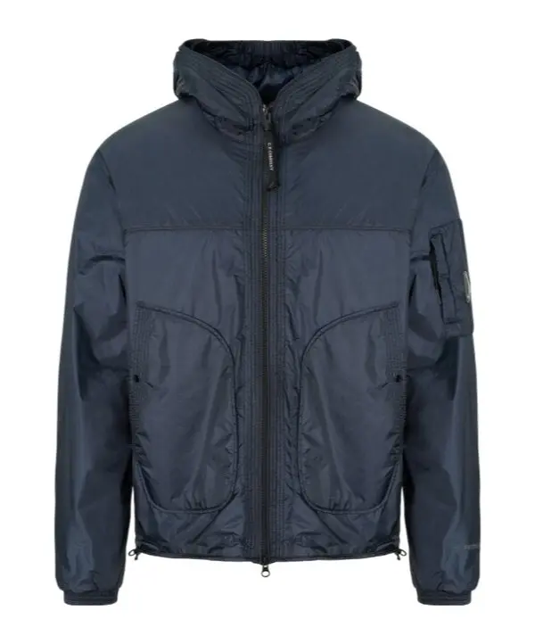 C.P. COMPANY Hooded Zip-up Casual Jacket - Blue