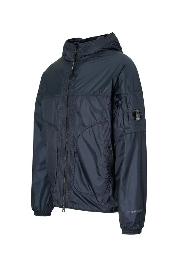 C.P. COMPANY Hooded Zip-up Casual Jacket - Blue