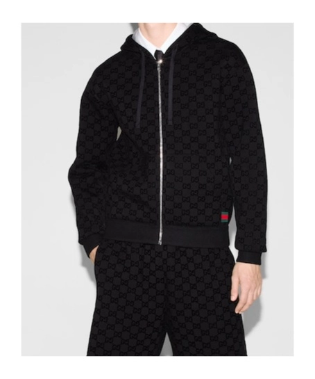 Gucci Monogrammed Zip-up Hoodie