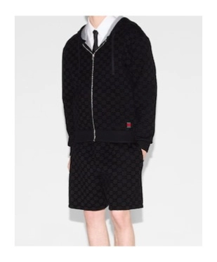 Gucci Monogrammed Zip-up Hoodie