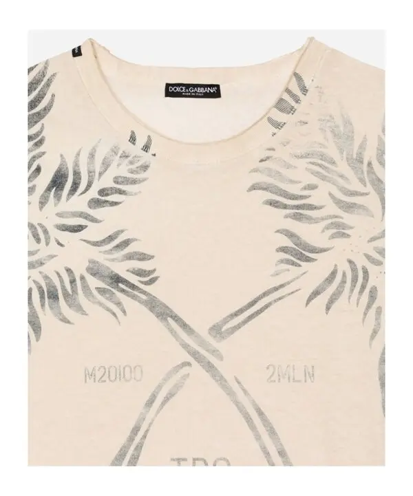 Dolce & Gabbana Dolce Gabbana Banana Tree Printed Short-sleeved T-shirt