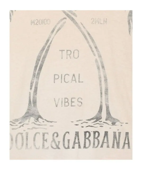 Dolce & Gabbana Dolce Gabbana Banana Tree Printed Short-sleeved T-shirt