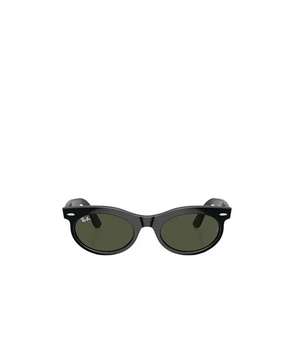 Ray-ban Wayfarer Oval Sunglasses - Polished Black