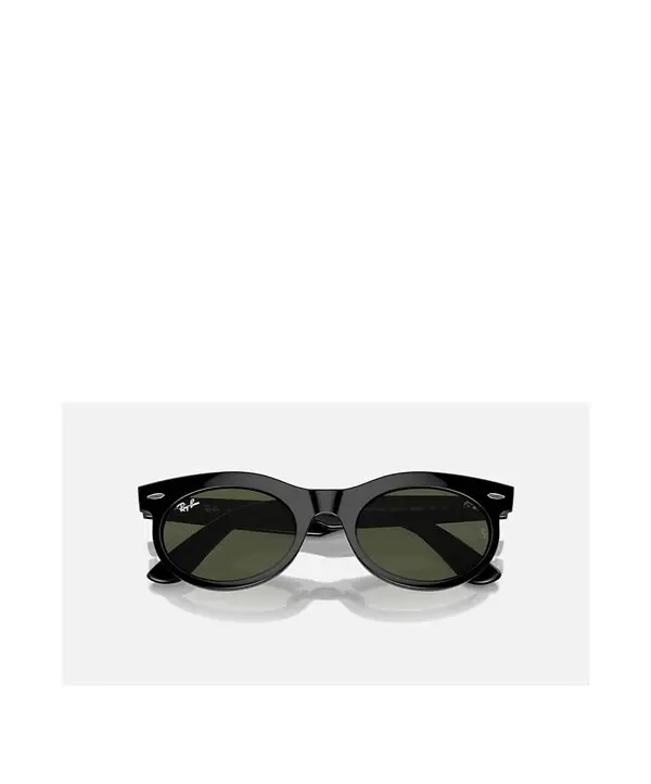 Ray-ban Wayfarer Oval Sunglasses - Polished Black