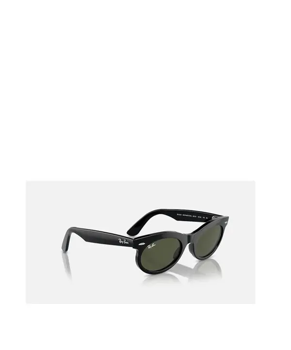 Ray-ban Wayfarer Oval Sunglasses - Polished Black
