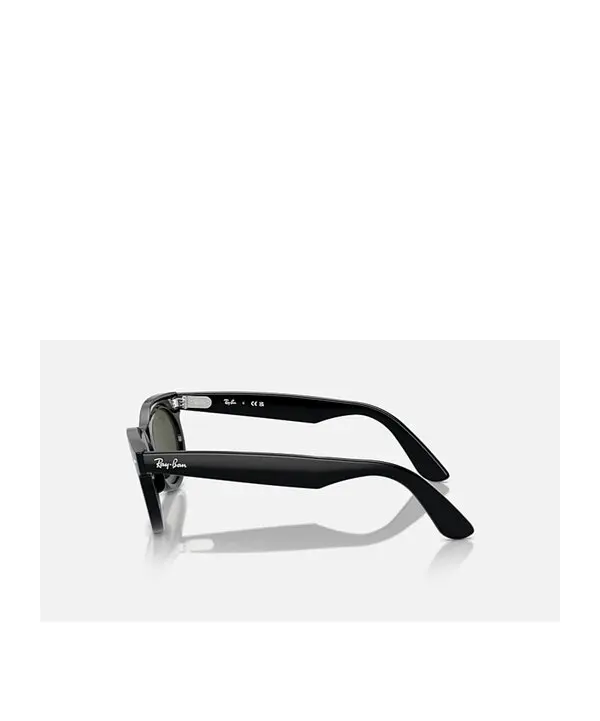 Ray-ban Wayfarer Oval Sunglasses - Polished Black