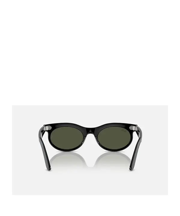 Ray-ban Wayfarer Oval Sunglasses - Polished Black