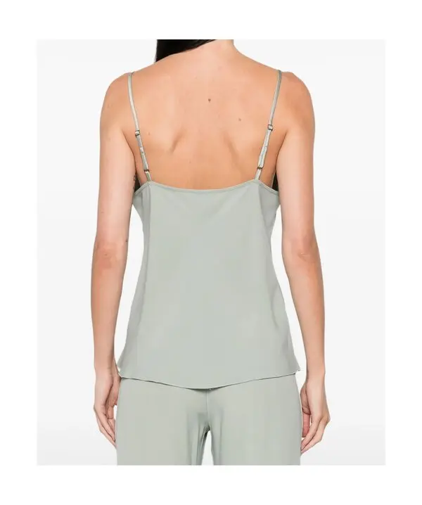 FORTE_FORTE Satin Spaghetti Strap Top - Lichene