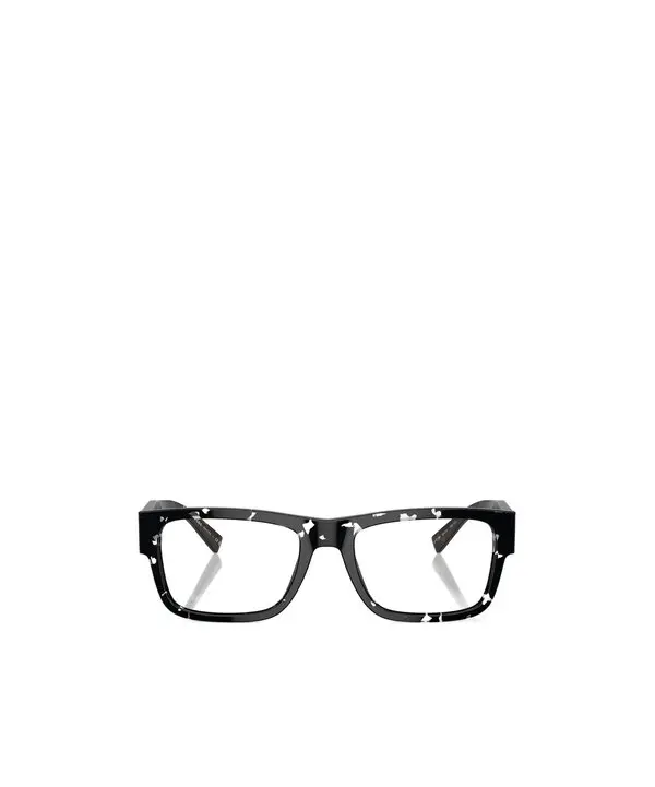 Prada Rectangular Frame Eyeglasses - Black