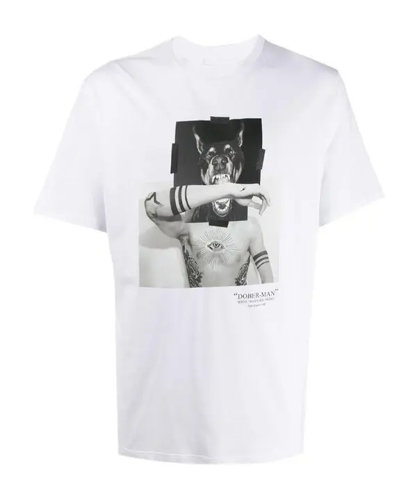 Neil Barrett Printed T-shirt With Round Neck