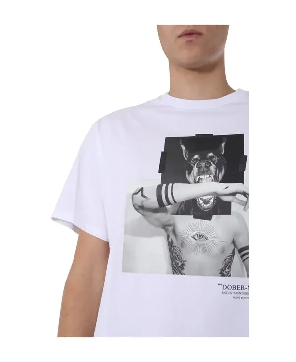 Neil Barrett Printed T-shirt With Round Neck
