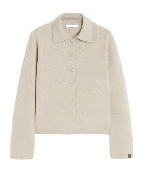 Max Mara Buttoned Knitted Cardigan - Beige
