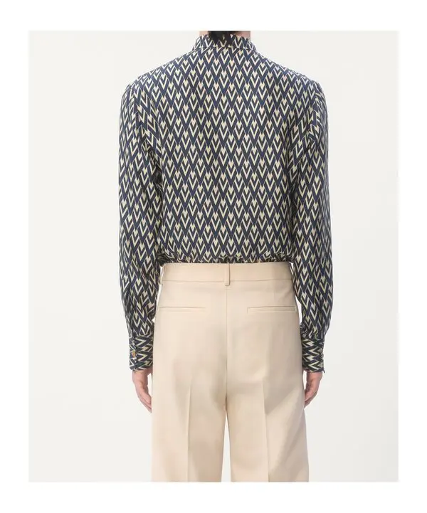 Valentino Garavani Curved Hem Button-up Shirt