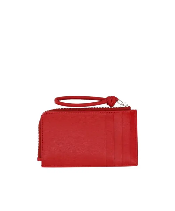 JIL SANDER Logo-stamp Zipped Wallet - Red