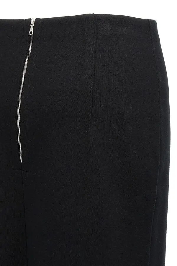 Auralee Stretch Double Face Knit Maxi Skirt - Black