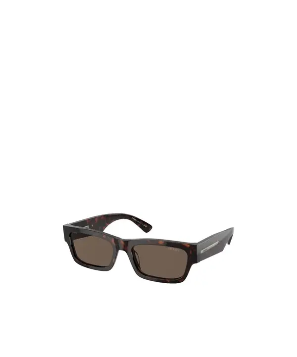 Prada Rectangular Frame Sunglasses - Brown