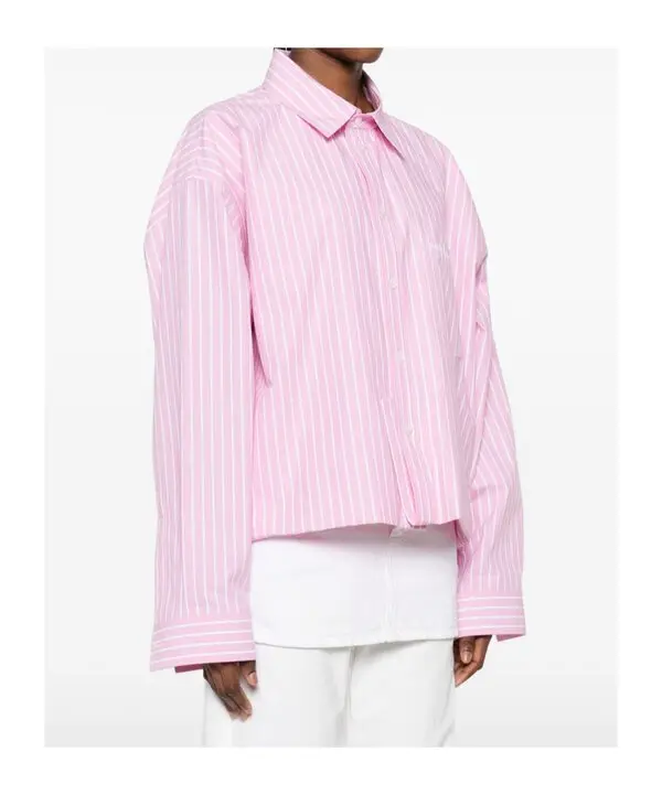 Balenciaga Striped Long Sleeve Shirt