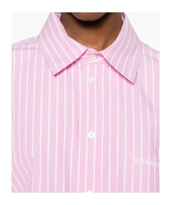 Balenciaga Striped Long Sleeve Shirt