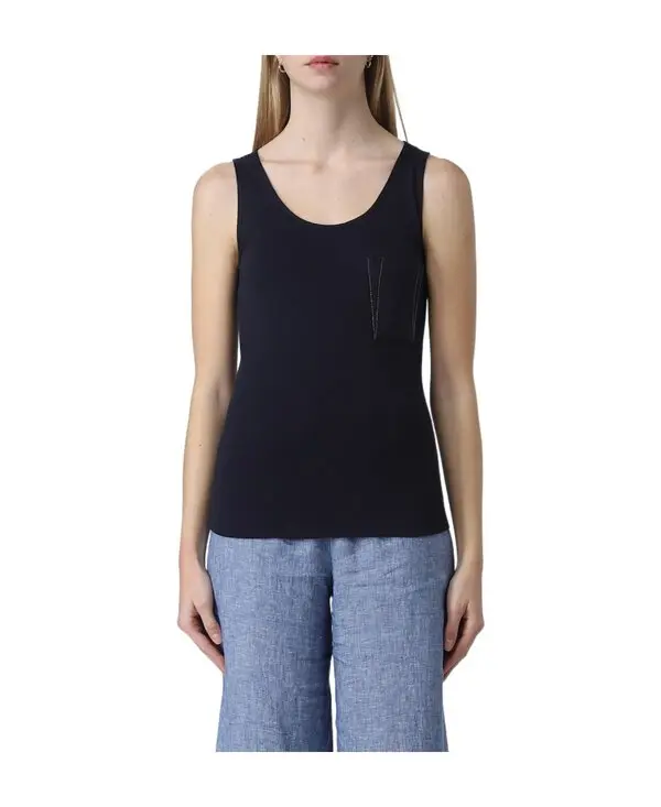 Fabiana Filippi Sleeveless Pocket Top