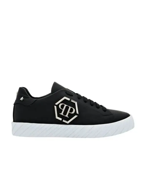 Philipp Plein Logo Detail Sneakers - Black