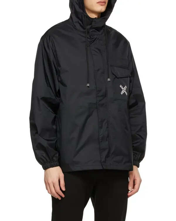 Kenzo X Logo" Hooded Rain Jacket