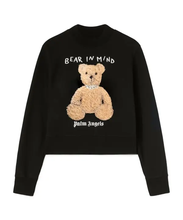 Palm Angels Bear In Mind Crewneck Sweatshirt - Black-brown