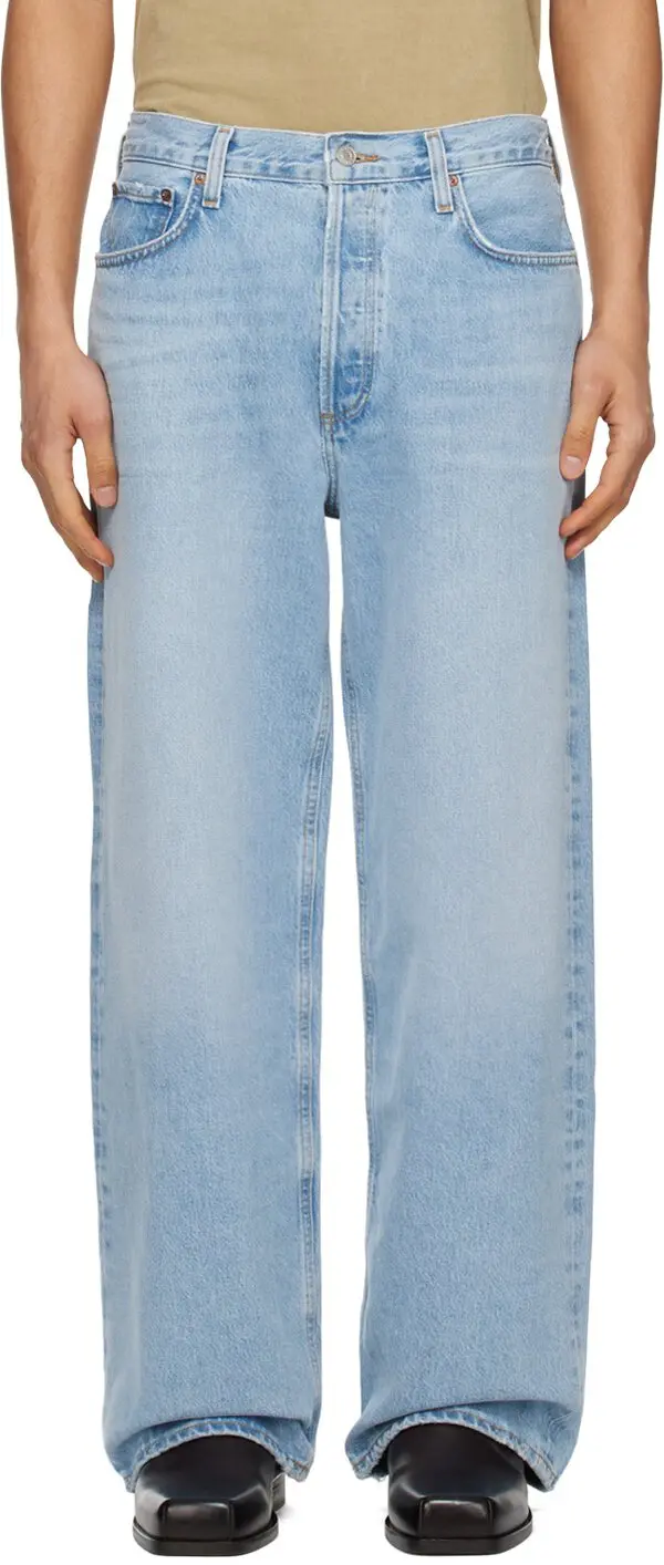 AGOLDE Low Slung Baggy Jeans - Blue
