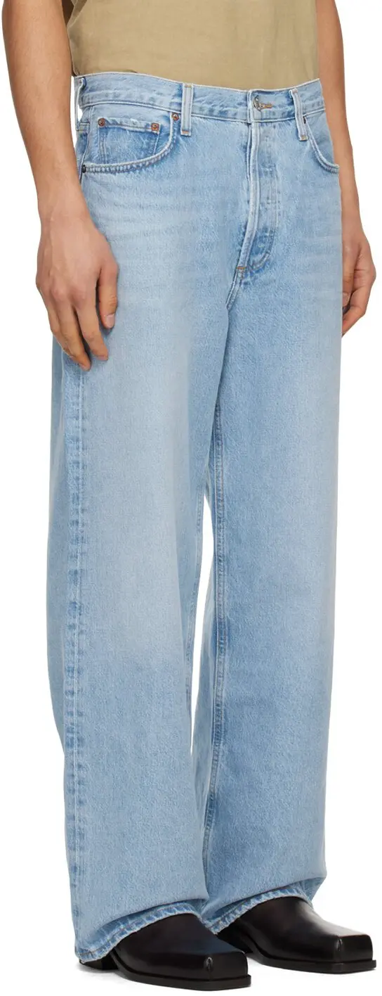 AGOLDE Low Slung Baggy Jeans - Blue