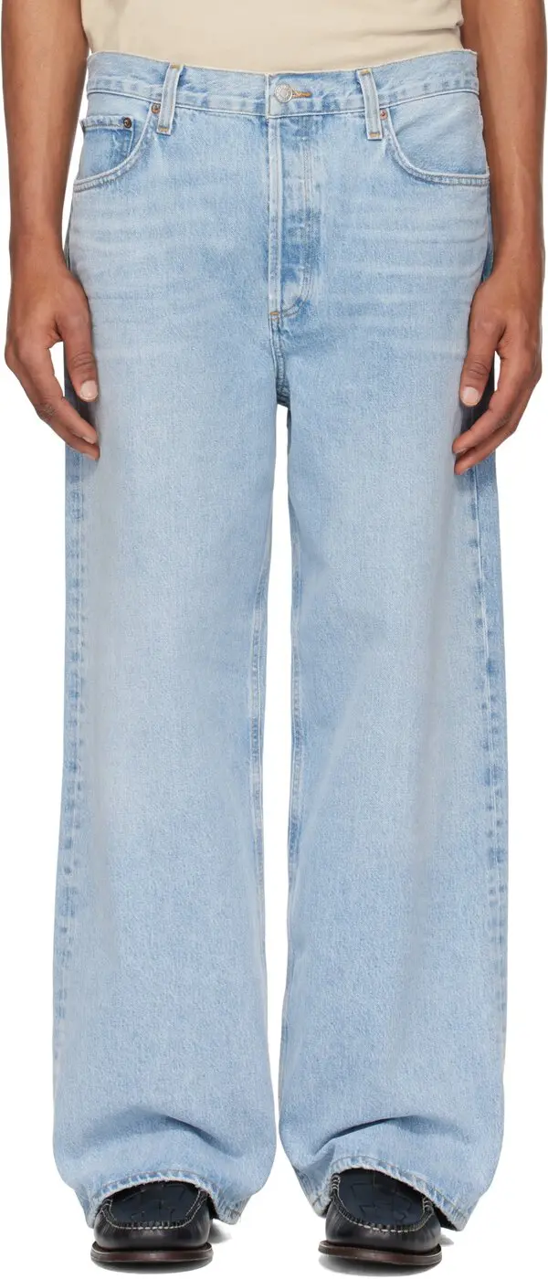 AGOLDE Low Slung Baggy Jeans - Blue